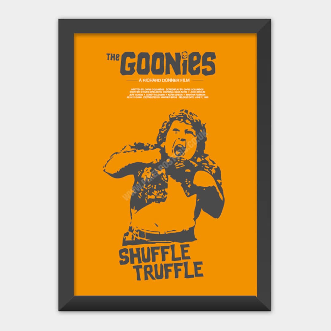 The Goonies Shuffle Truffle Poster Print Art - Etsy