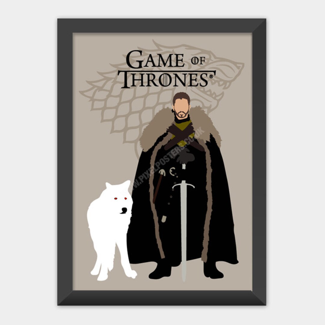 Game of Thrones Jon Snow Poster Print Art - Etsy