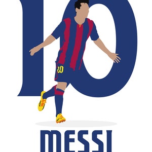 DIGITAL: Lionel Messi, Barcelona, 10. Instant Download, Digital Print ...