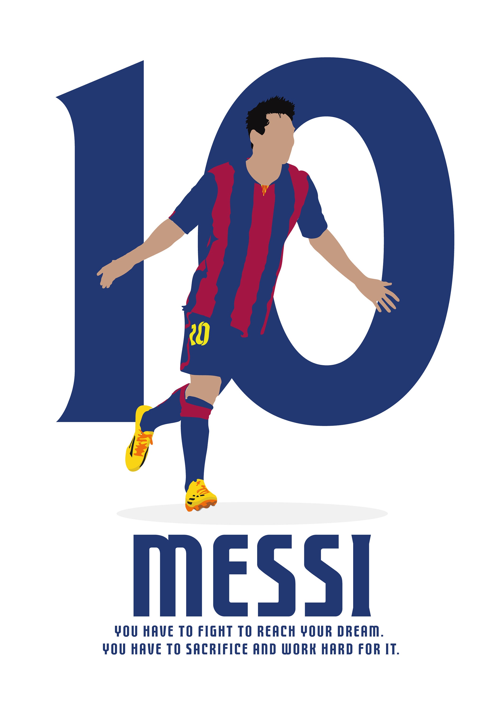 DIGITAL: Lionel Messi, Barcelona, 10. Instant Download, Digital Print ...