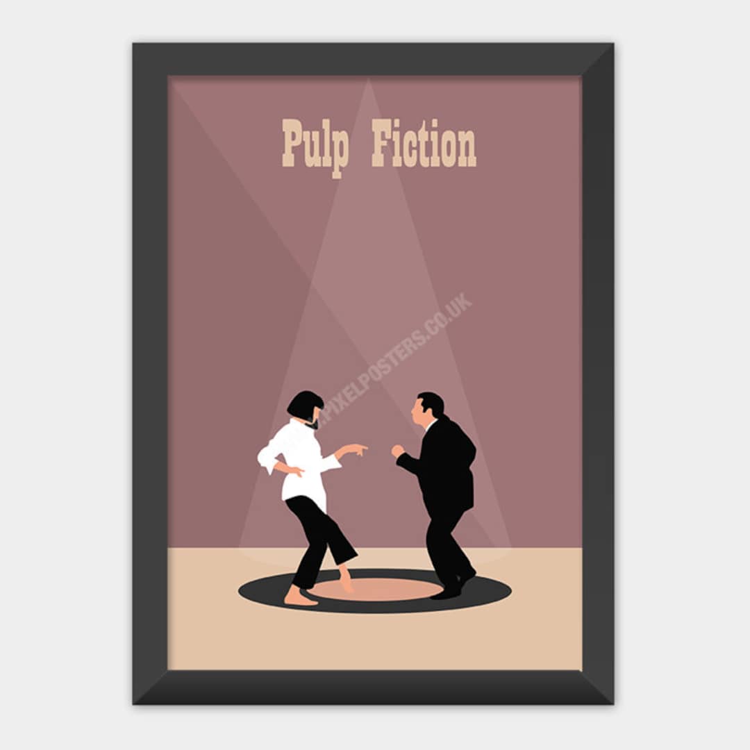 Pulp Fiction Dance Poster Print Art - Etsy