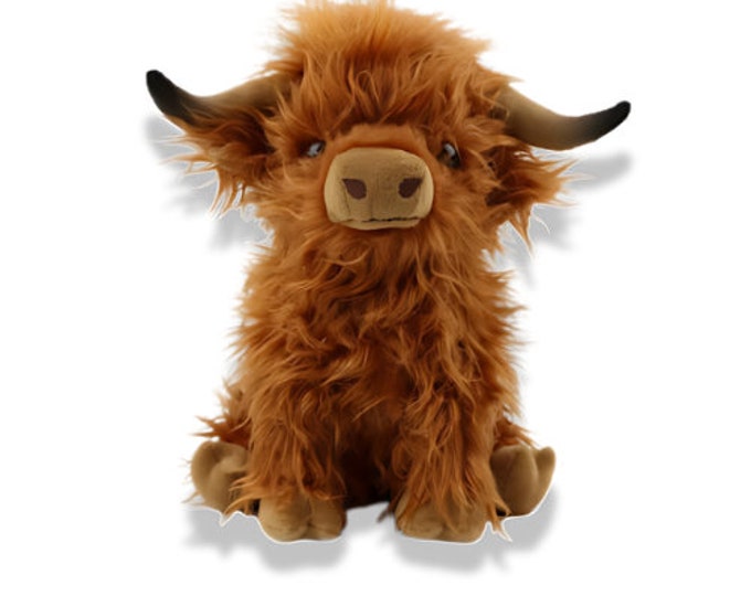 Kyloe Cream Highland Cow Plush Soft Stuffed Animal Doll Cute Highland ...