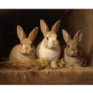 Rabbits Painting-bunnies Painting-bunny Painting-rabbits Prints-bunny ...