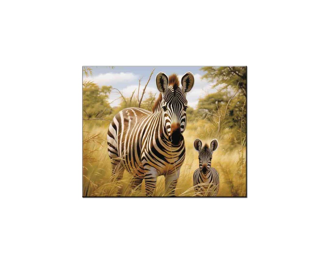 Zebra Oil Painting,zebra Painting,zebra Animal Print,zebra Oil Painting ...