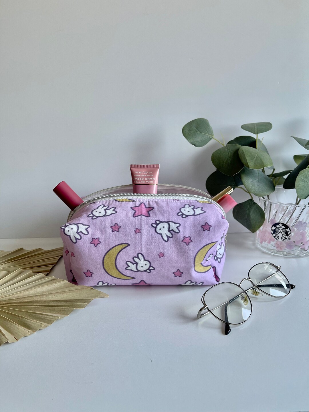 Anime Makeup Bag - Magic Girl Bunny and Moon - Etsy
