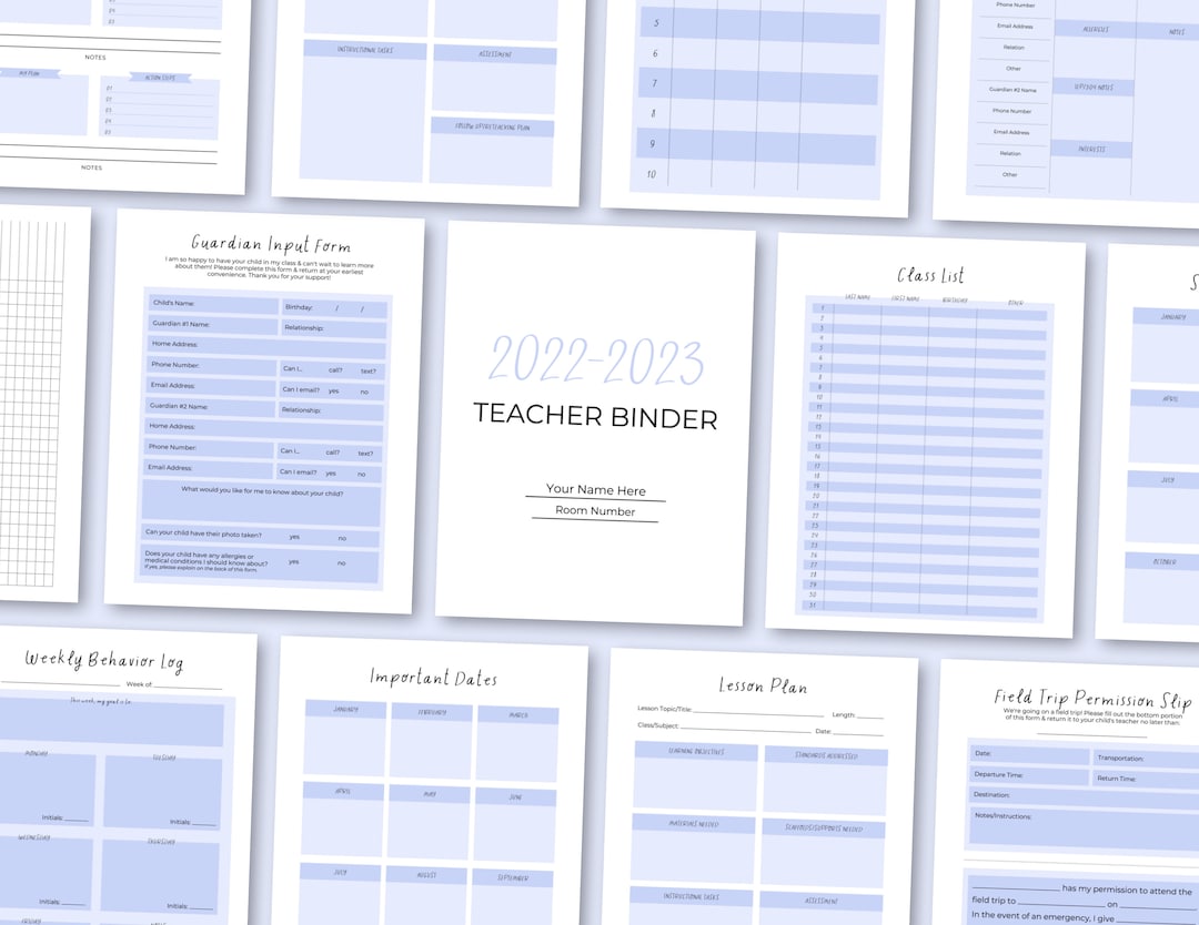 SIMPLIFY: the Ultimate Teacher Binder; Editable; Customizable; Canva ...