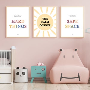 Calm Corner Poster Pack Classroom, Playroom, Counseling Office Social ...