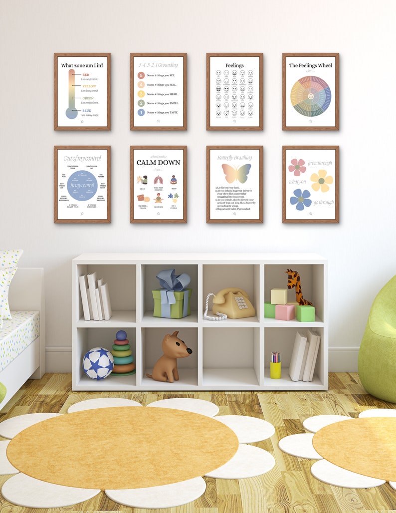 Calm Corner Poster Pack Classroom, Playroom, Counseling Office Social ...