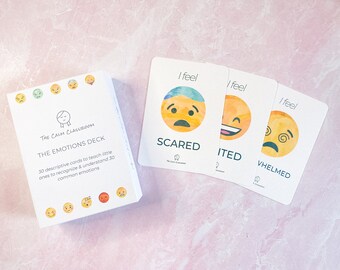 The Emotions Deck w/ Bonus Worksheets DIGITAL DOWNLOAD | Etsy