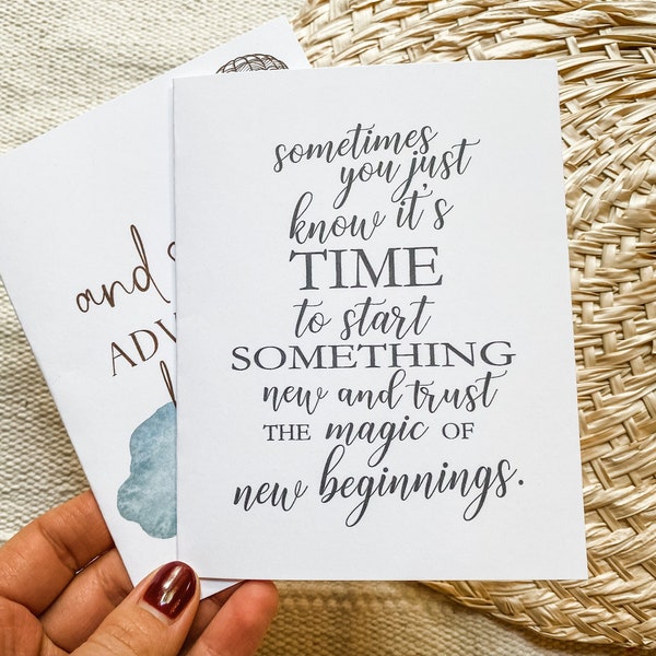 New Beginning Greeting Card - Etsy