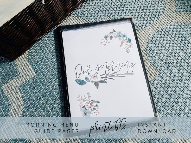 Morning Menu Bundle I Our Morning Cover I Homeschool Prayer I - Etsy