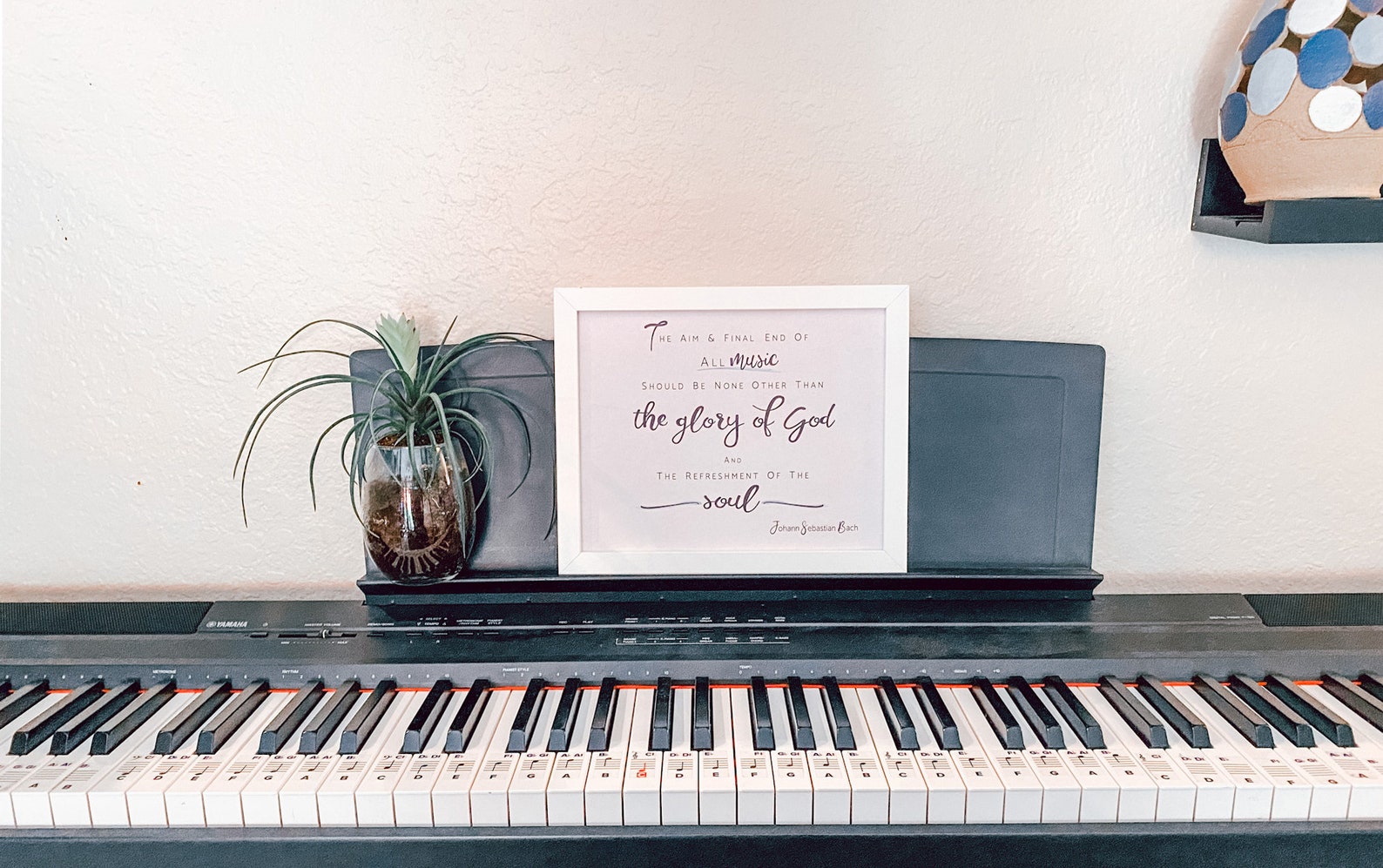 Bach Music Quote Wall Art Music Room Inspirational Quote - Etsy