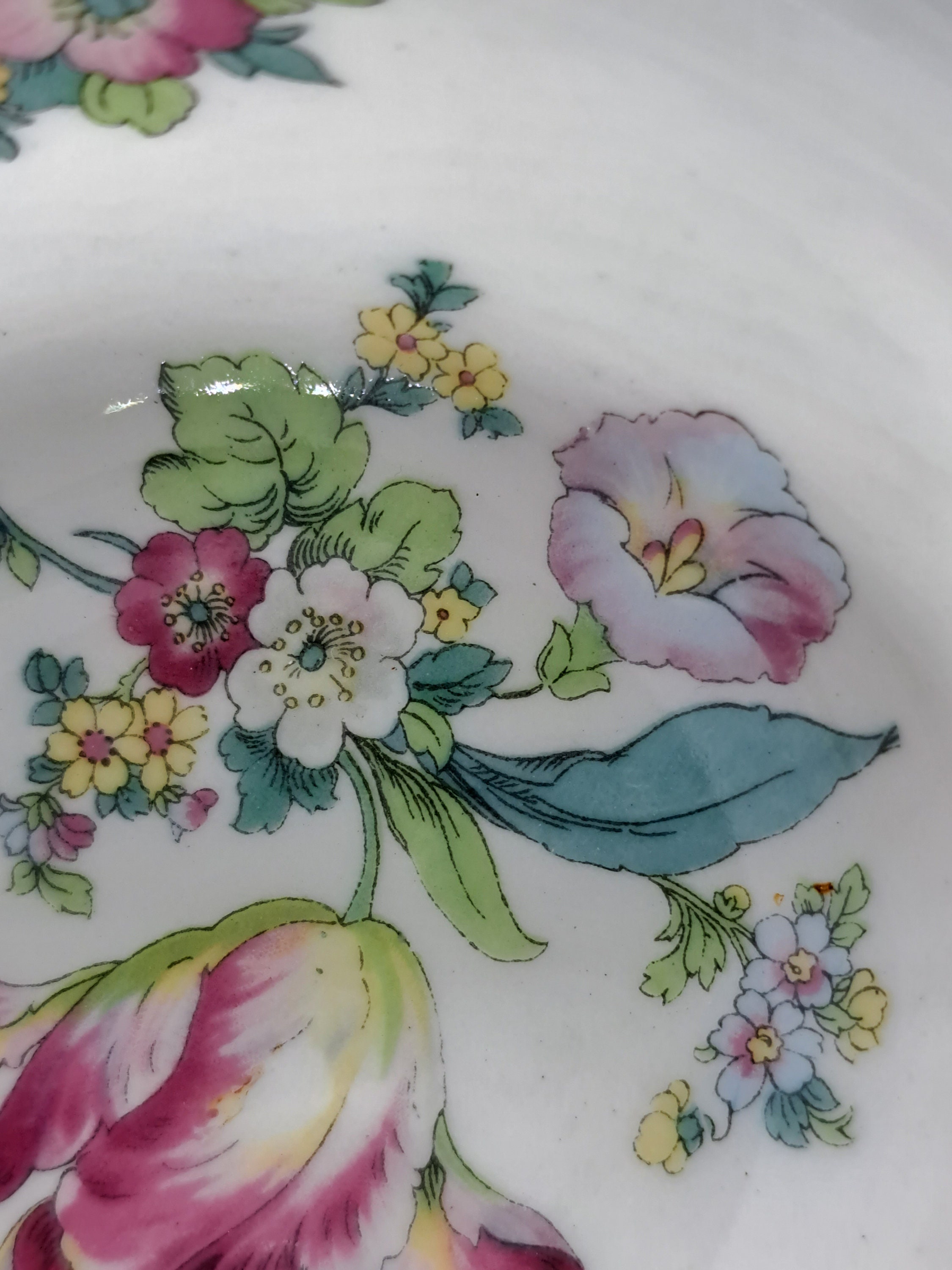 Vintage Fine Concorde China Floral Gold Rimmed Bowl - Etsy