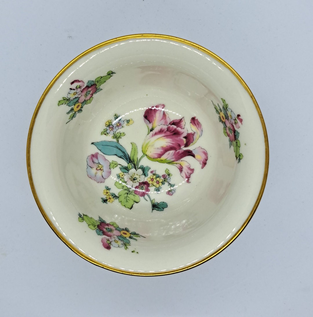 Vintage Fine Concorde China Floral Gold Rimmed Bowl - Etsy