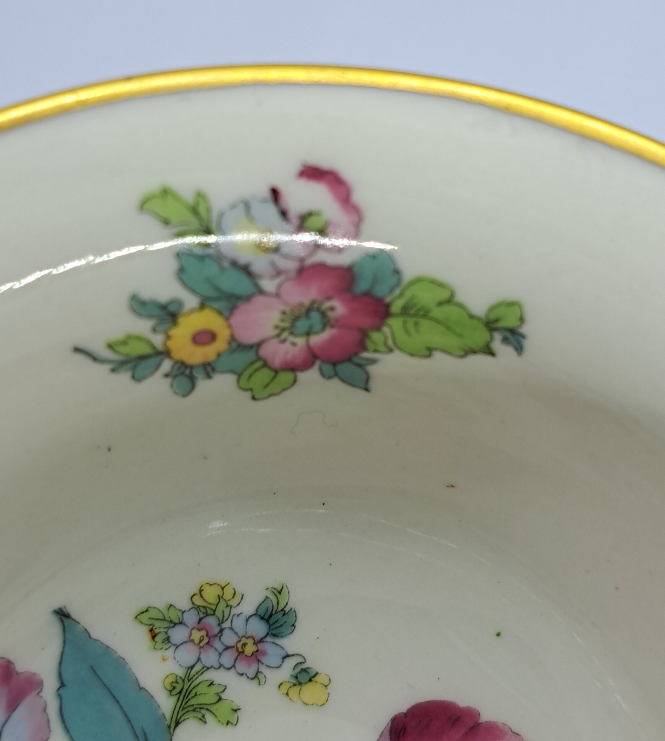 Vintage Fine Concorde China Floral Gold Rimmed Bowl - Etsy