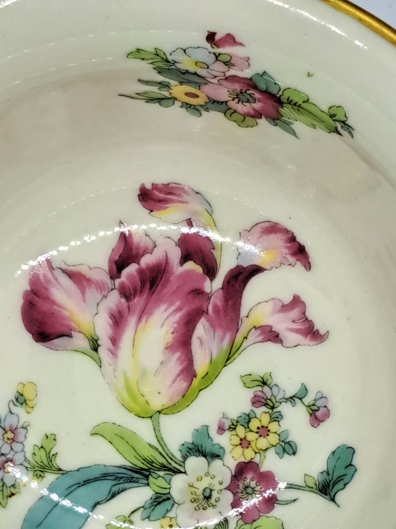 Vintage Fine Concorde China Floral Gold Rimmed Bowl - Etsy