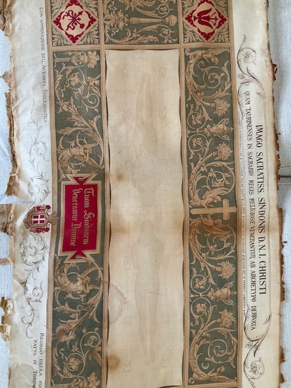 Christian Large RELIC SHROUD of TURIN passion Jesus Christ | Etsy