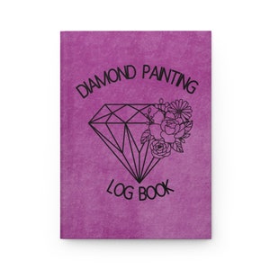 Diamond Painting Log Book Hardcover Journal Matte 75 Lined Pages Makes ...