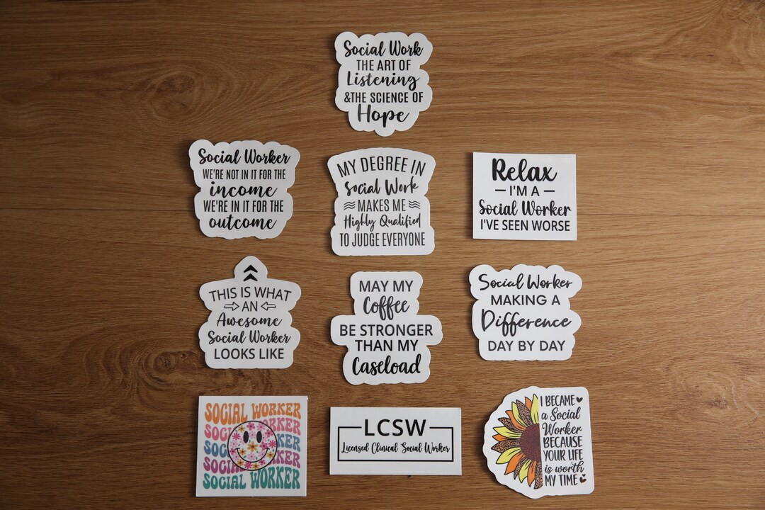 Social Worker Sticker Pack SET 2 - Etsy