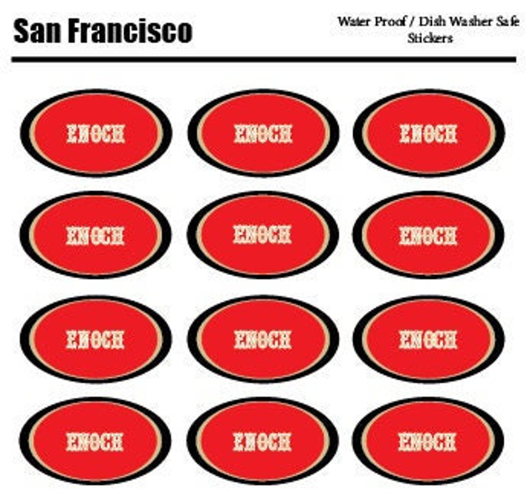 Personalized Waterproof Labels/stickers San Francisco - Etsy