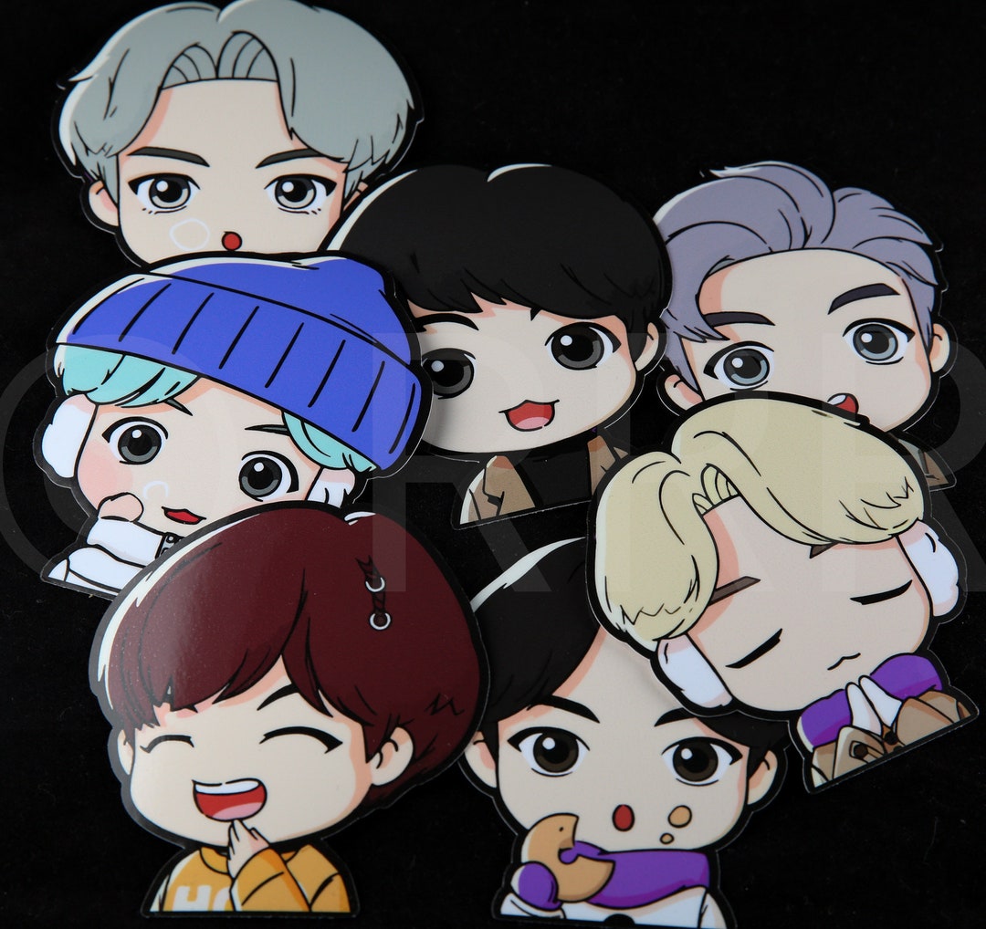 BTS Tiny Tan Decals - Etsy