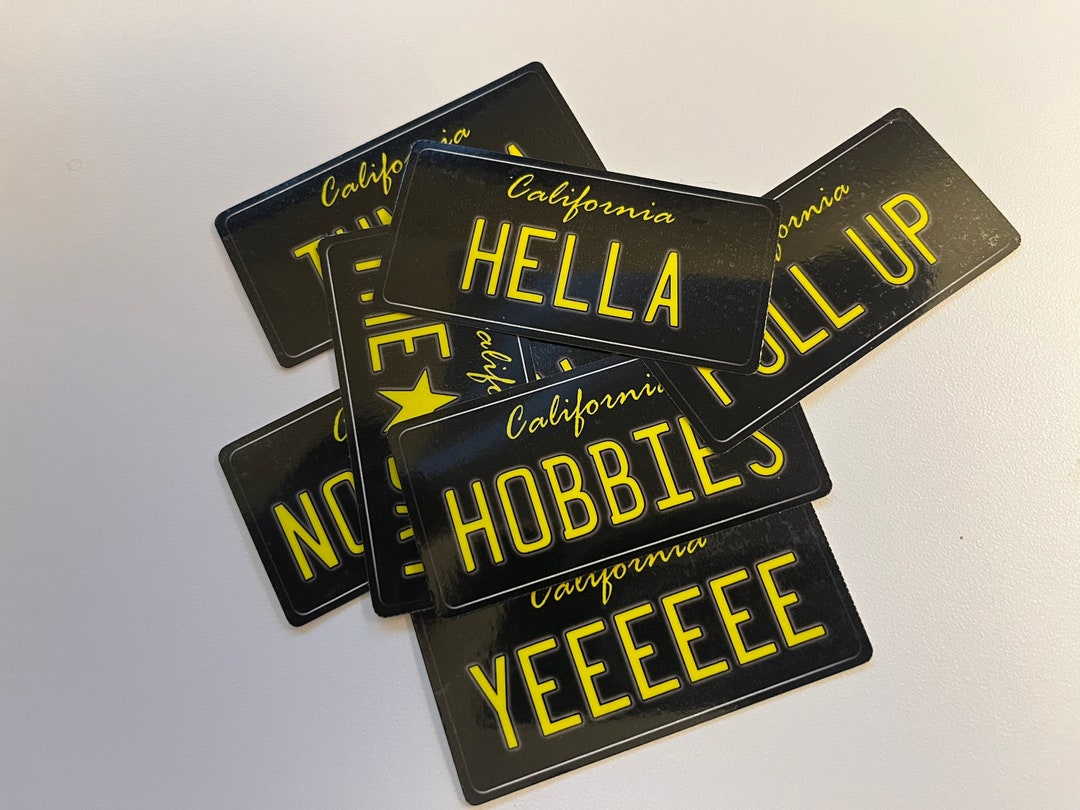 Custom Mini Legacy California Plate Decals - Etsy