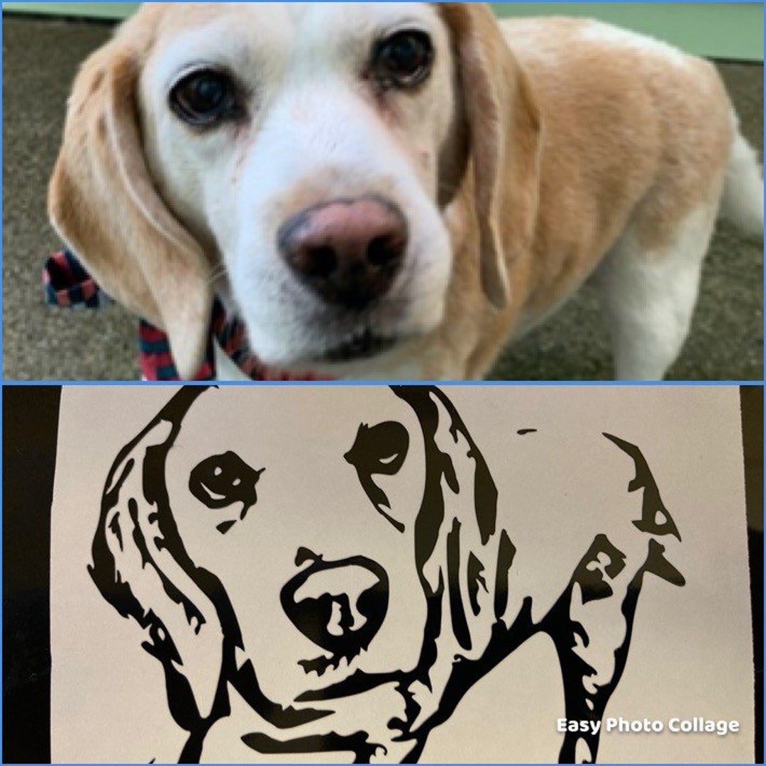 Custom Pet Decal | Custom Decal | Picture Into Decal | Pet Memorial ...