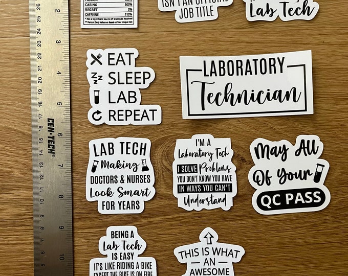 Lab Tech Gift Lab Tech Stickers Med Tech Stickers Med Tech Gifts MLS ...