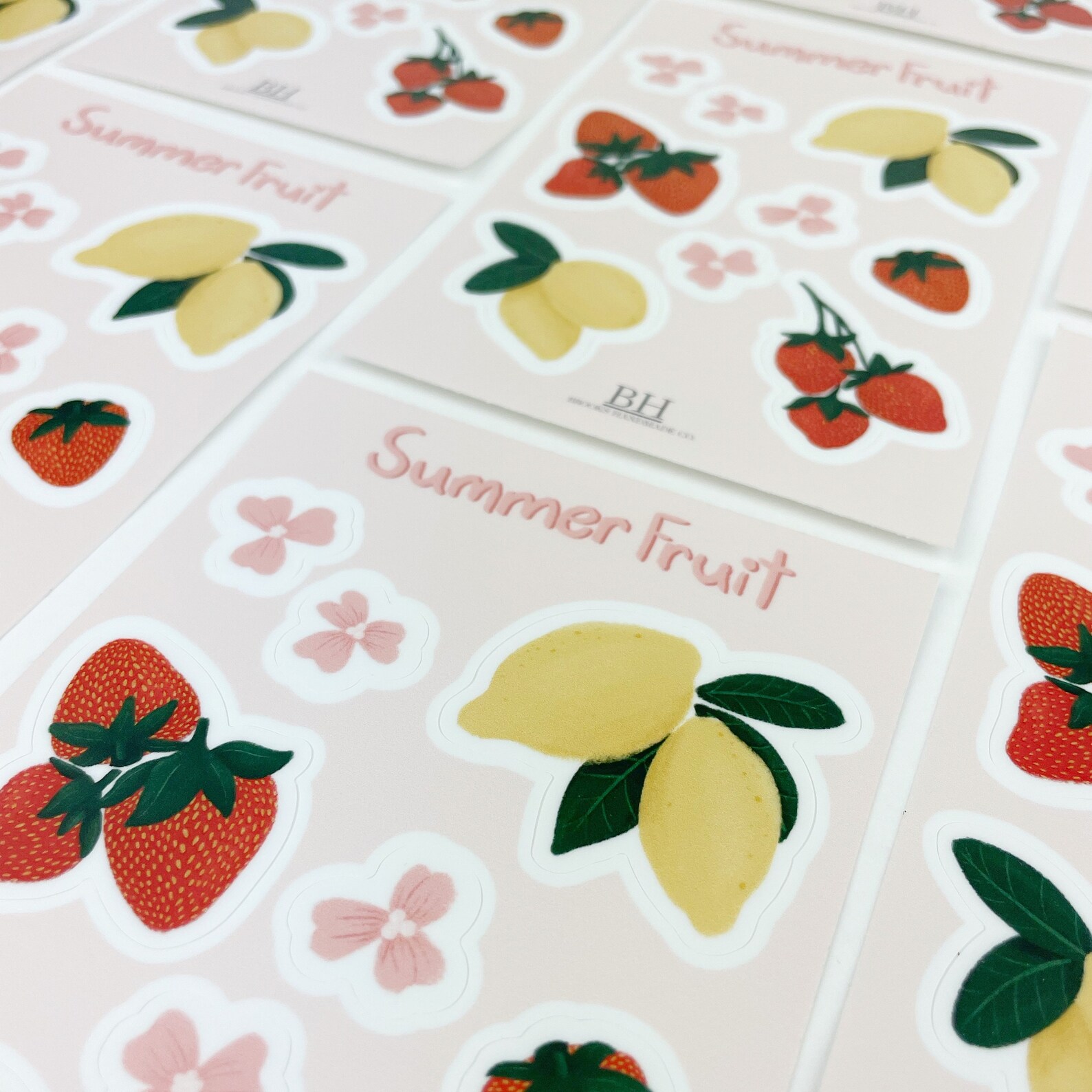 Summer Fruit Vinyl Sticker Sheet 4x6 - Etsy