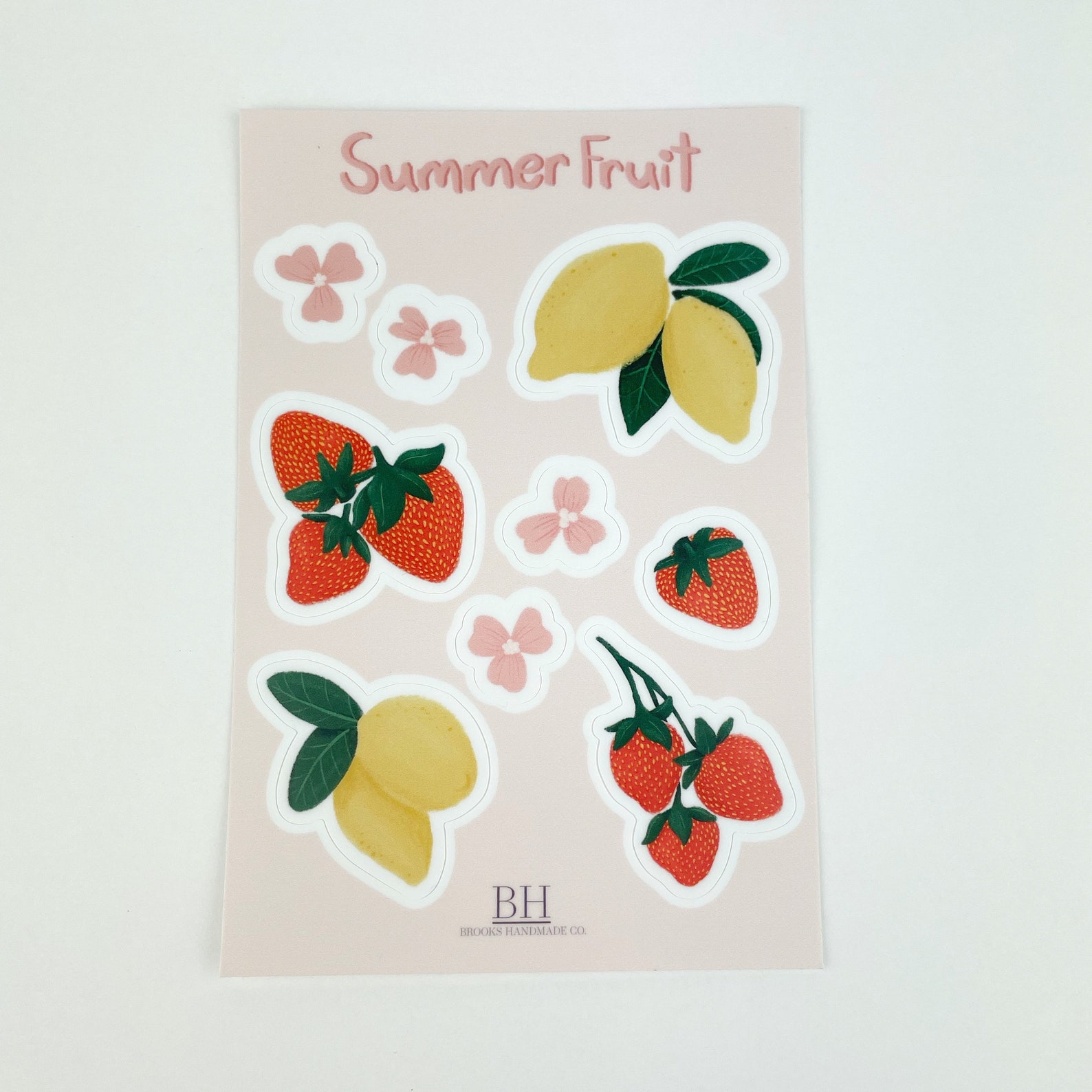 Summer Fruit Vinyl Sticker Sheet 4x6 - Etsy