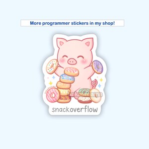 Still Compiling Bunny Programmer Humor Vinyl Sticker, Software Developer Gift, Cute Tech Coding ...