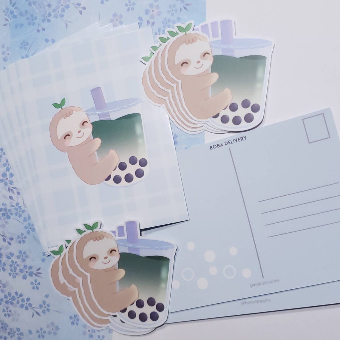 Boba Sloth Vinyl Sticker Bubble Milk Tea Matcha Green Tea - Etsy