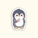 Stabby Penguin Vinyl Sticker, Penguin With Knife, Animals With Knives ...