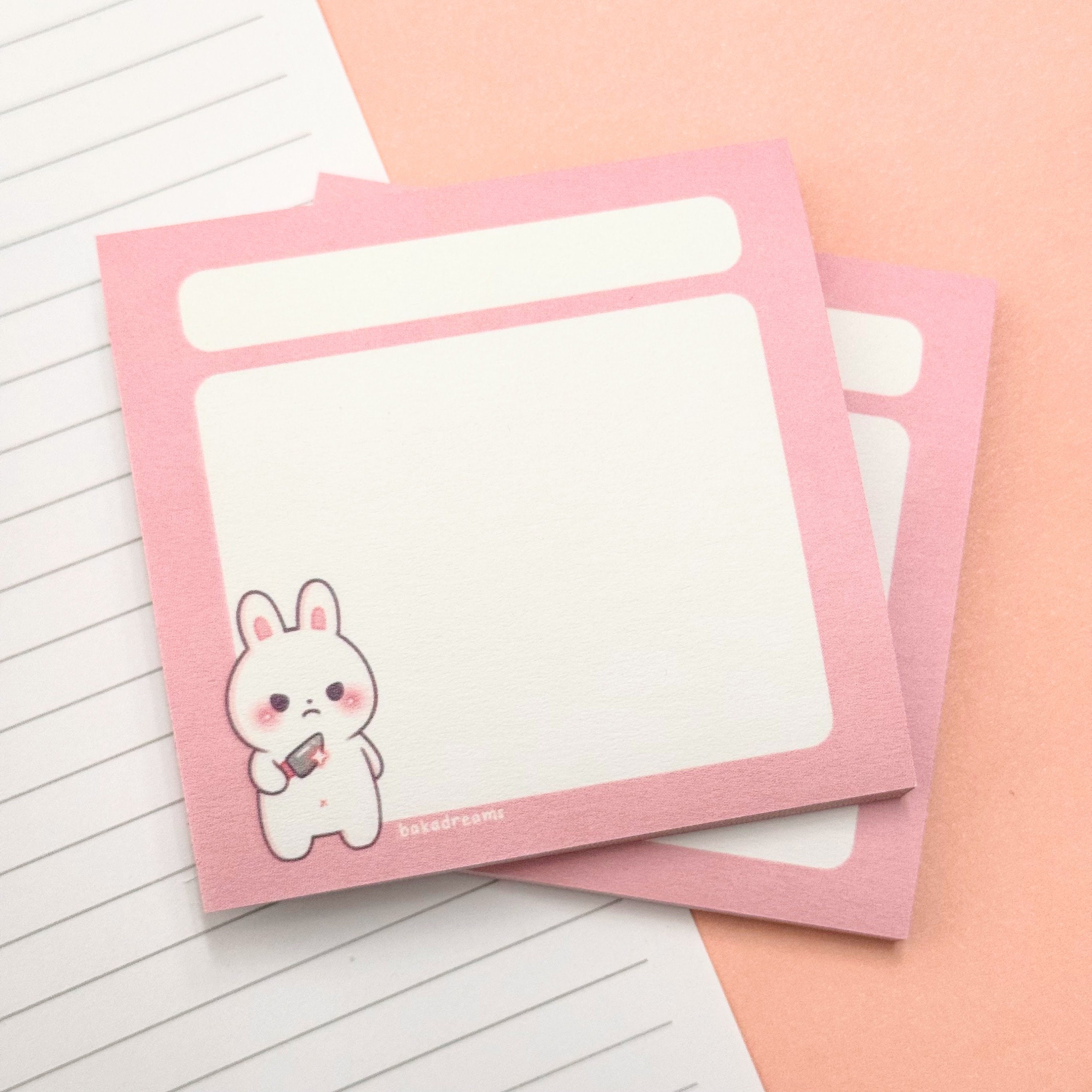 Stabby Bunny Post-it Sticky Notes, Animals With Knives Memo Pad - Etsy
