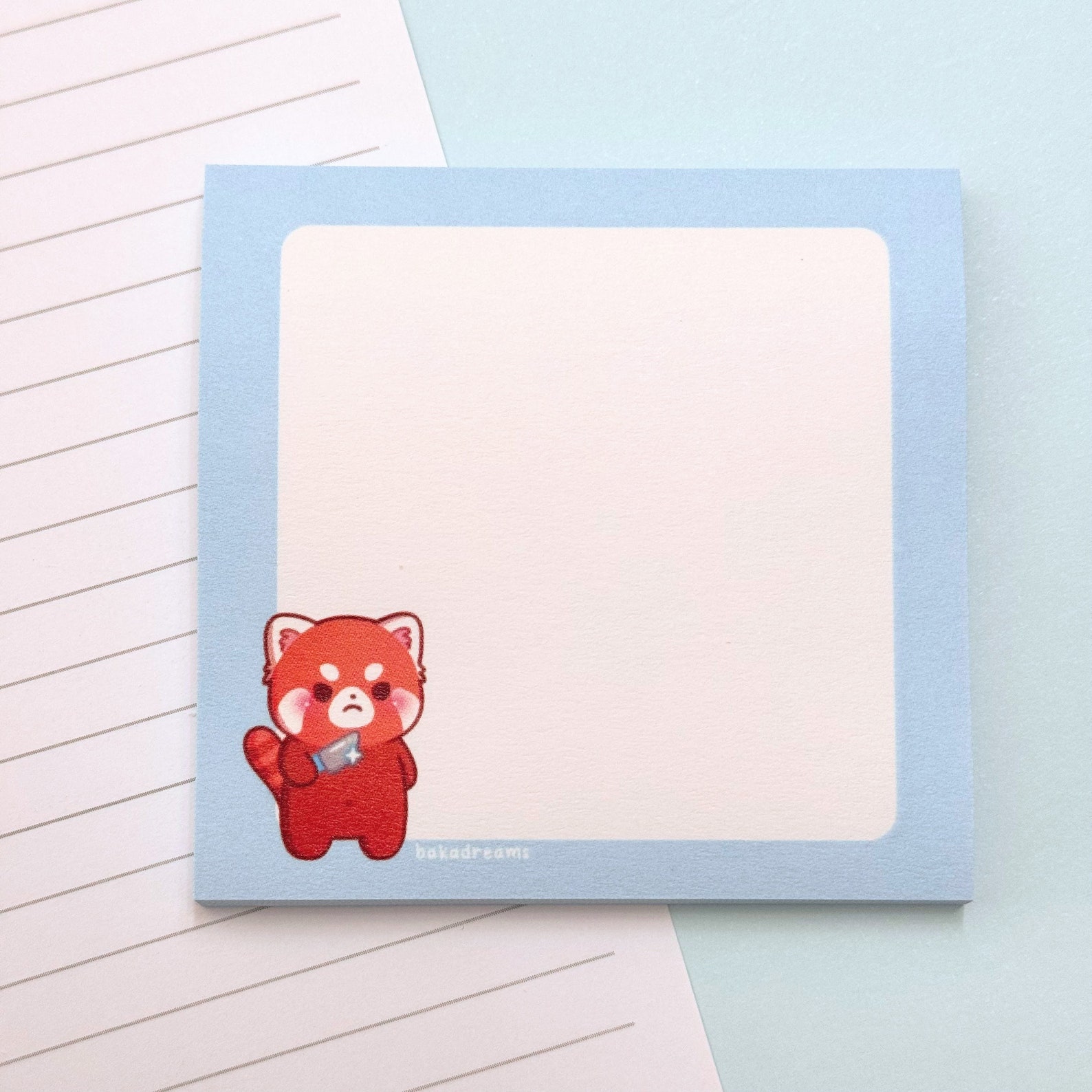 Stabby Red Panda Post-it® Sticky Notes, Animals With Knives, Memo Pad ...