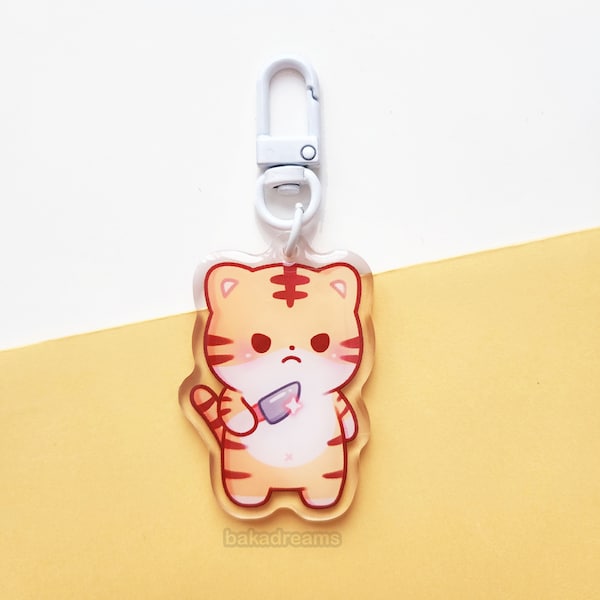 Tiger Keychain - Etsy