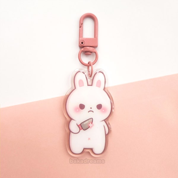 Bunny Keychain - Etsy