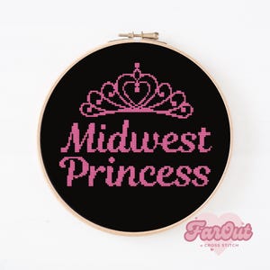 Chappell Roan Midwest Princess Cross Stitch Pattern PDF | Instant ...