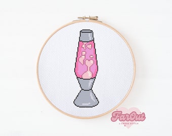 Cat Lava Lamp Cross Stitch Pattern - Etsy