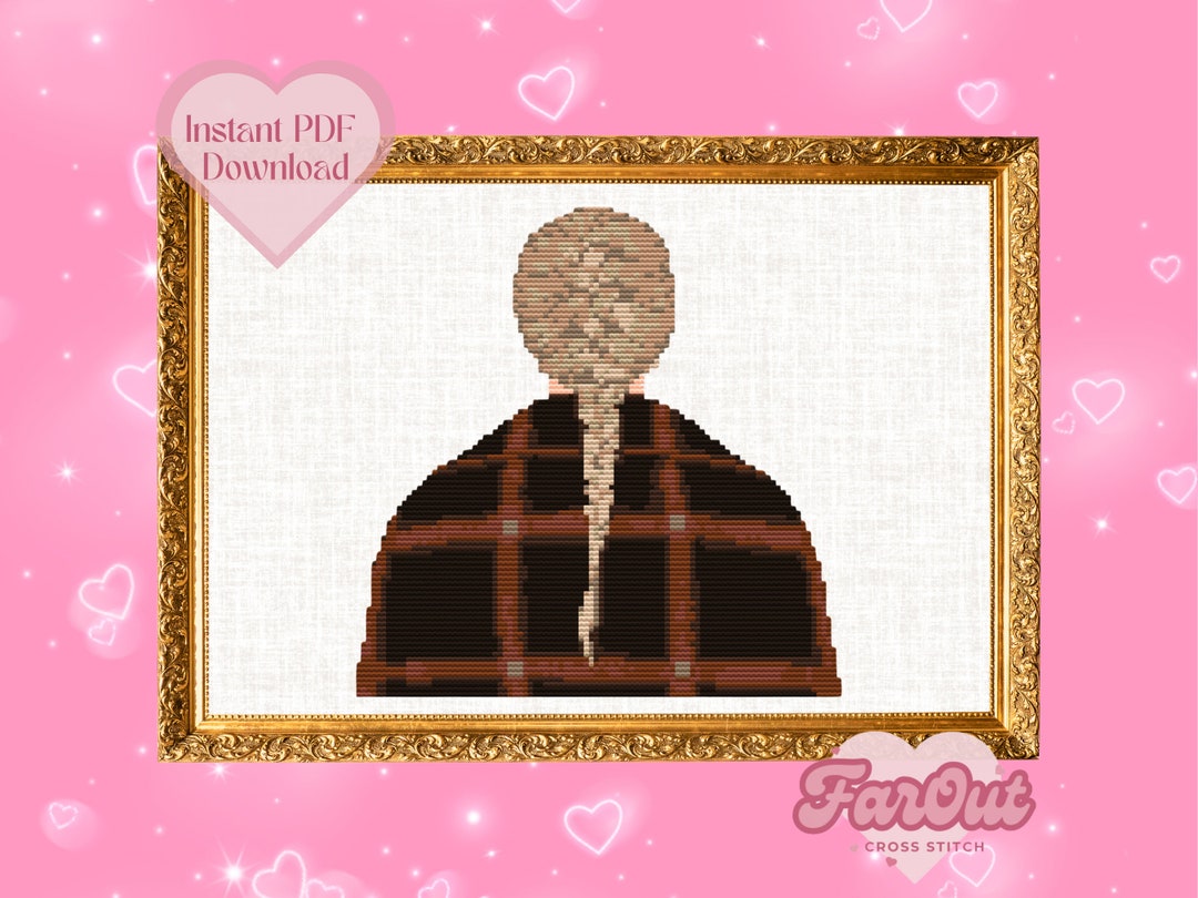 Taylor Swift Evermore Cover Eras Tour Cross Stitch Pattern PDF Instant ...