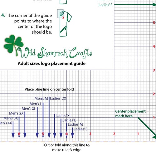 Left-side Adult Printable Machine Embroidery Logo Placement - Etsy