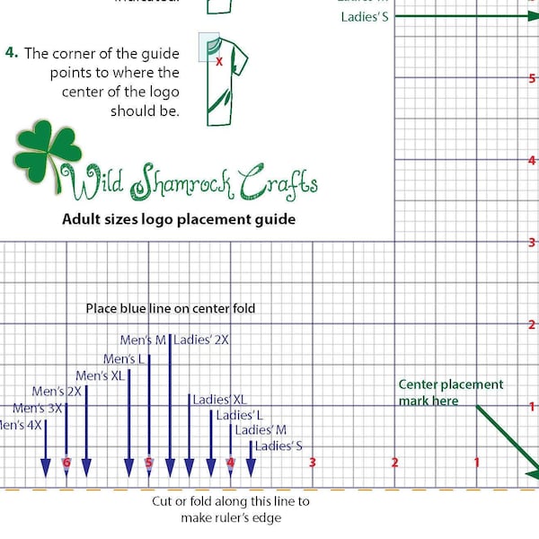 Apparel Printing Imprint Sizing Digital File - Etsy Canada