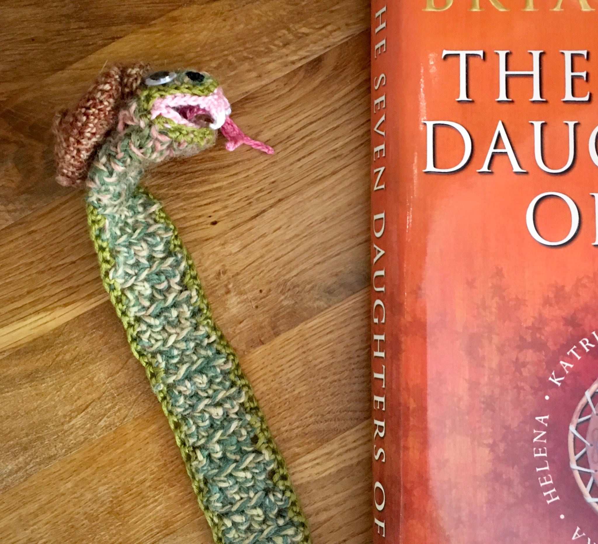 Bookmark Snake Hand Crocheted Unique Gift For Bookworms/Book Lovers and ...