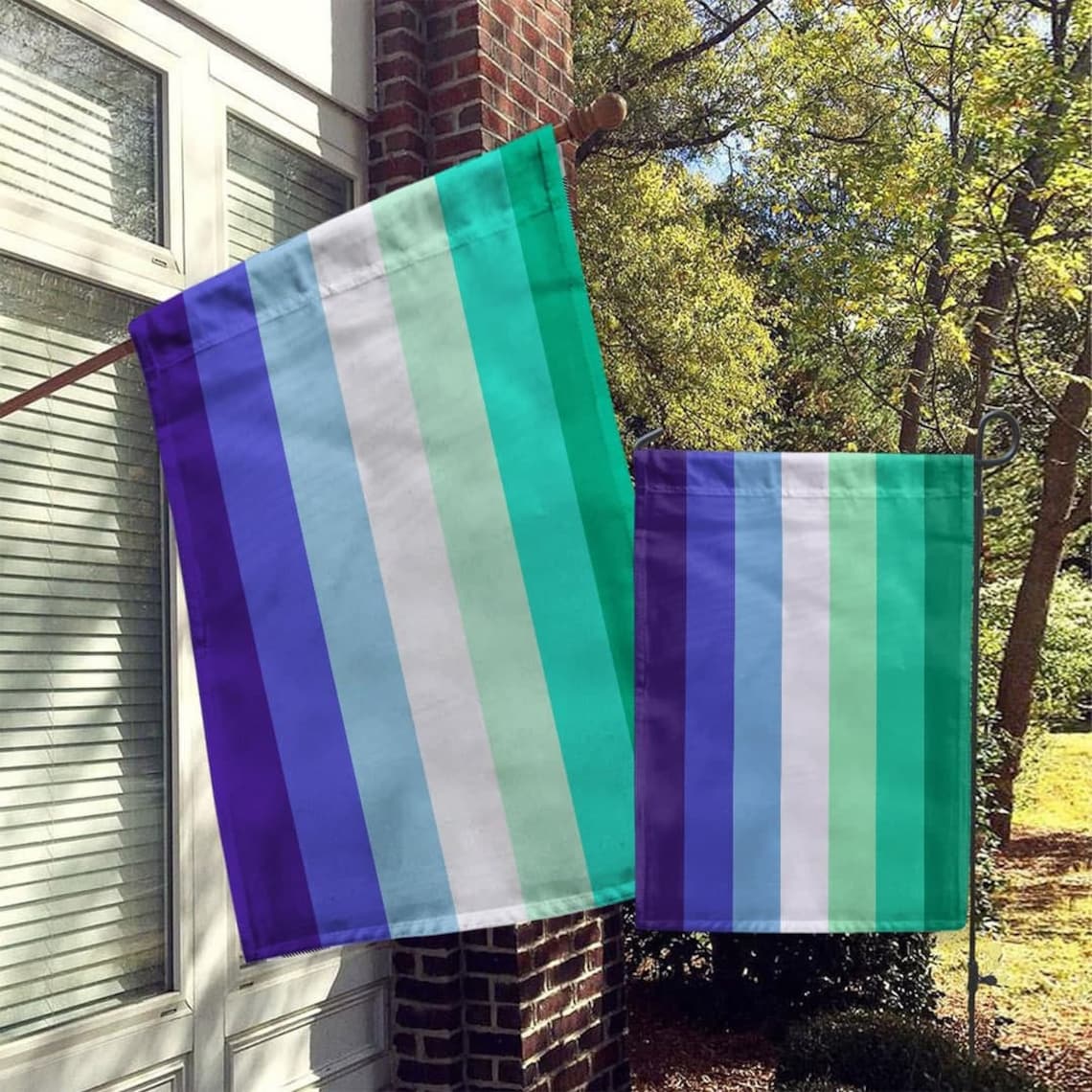 The gay men flag - oplneon