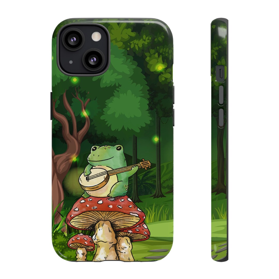 Cottagecore Banjo Froggy Phone Case - Etsy