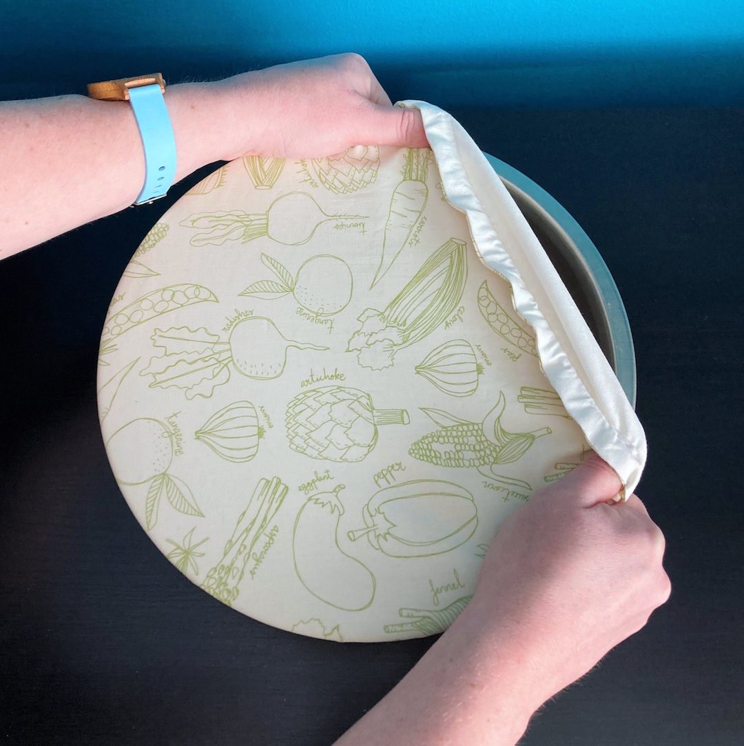 Reusable Bowl Cover / Bread Proofing Food Cover, Fabric Cloth, Veggies ...