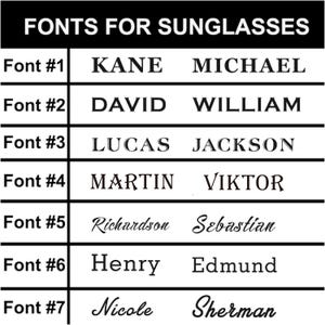 Personalized Mens Sunglasses With Leather Box, Groomsmen Gifts Idea ...
