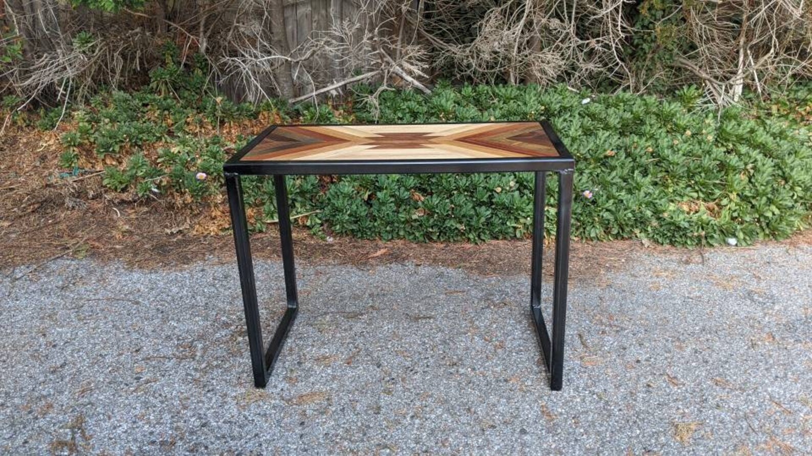 Custom Aztec Side Coffee Table Reclaimed Hardwood Boho Rustic Cabin - Etsy