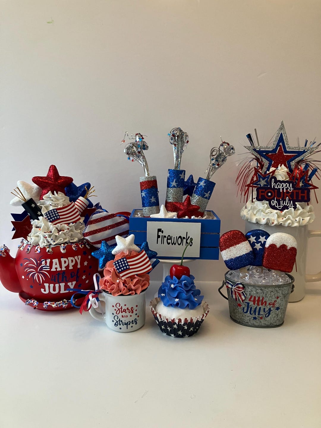 Faux July 4th Wooden Fireworks Crate - Etsy