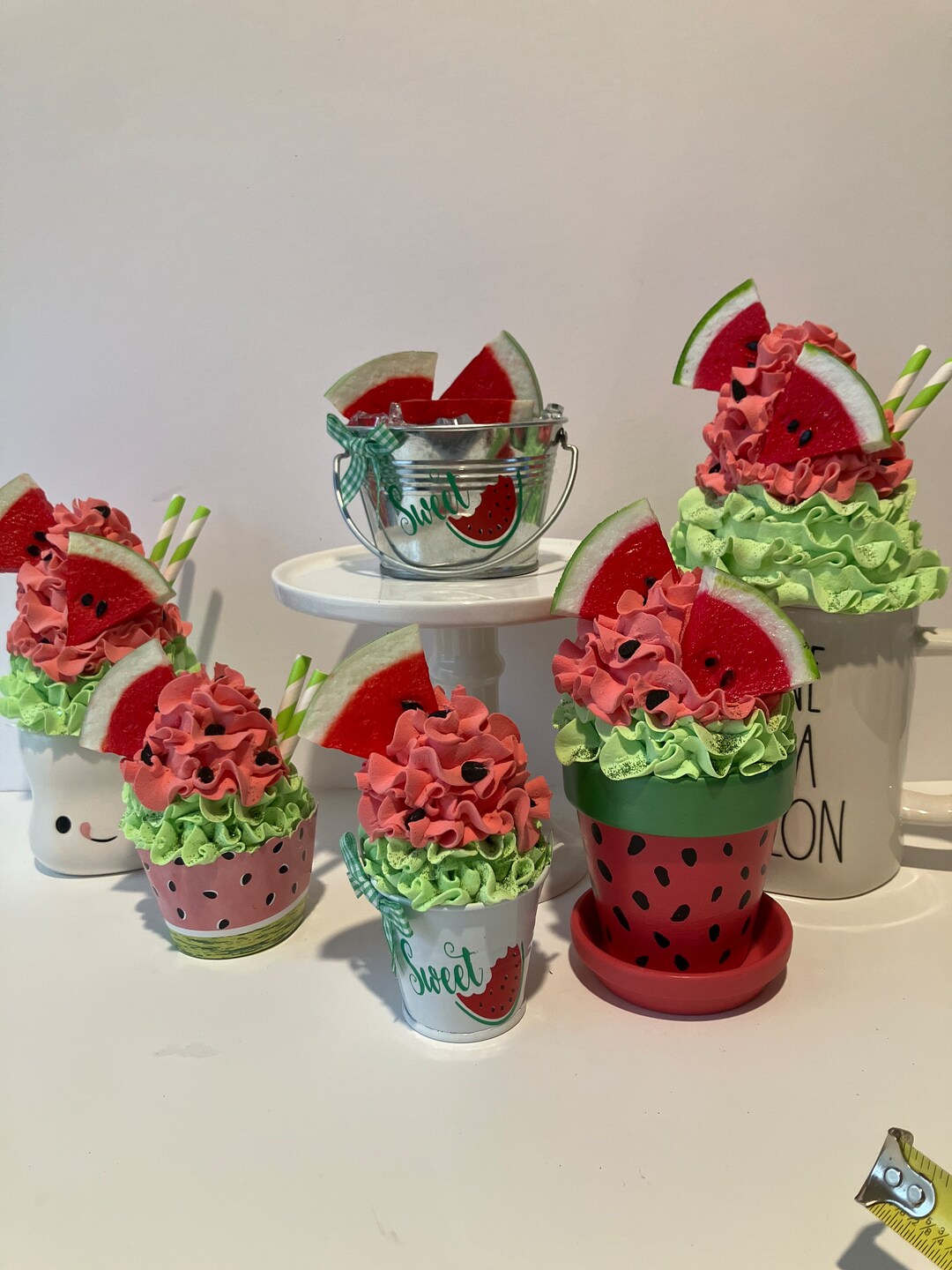 Faux Watermelon Slices on Ice - Etsy
